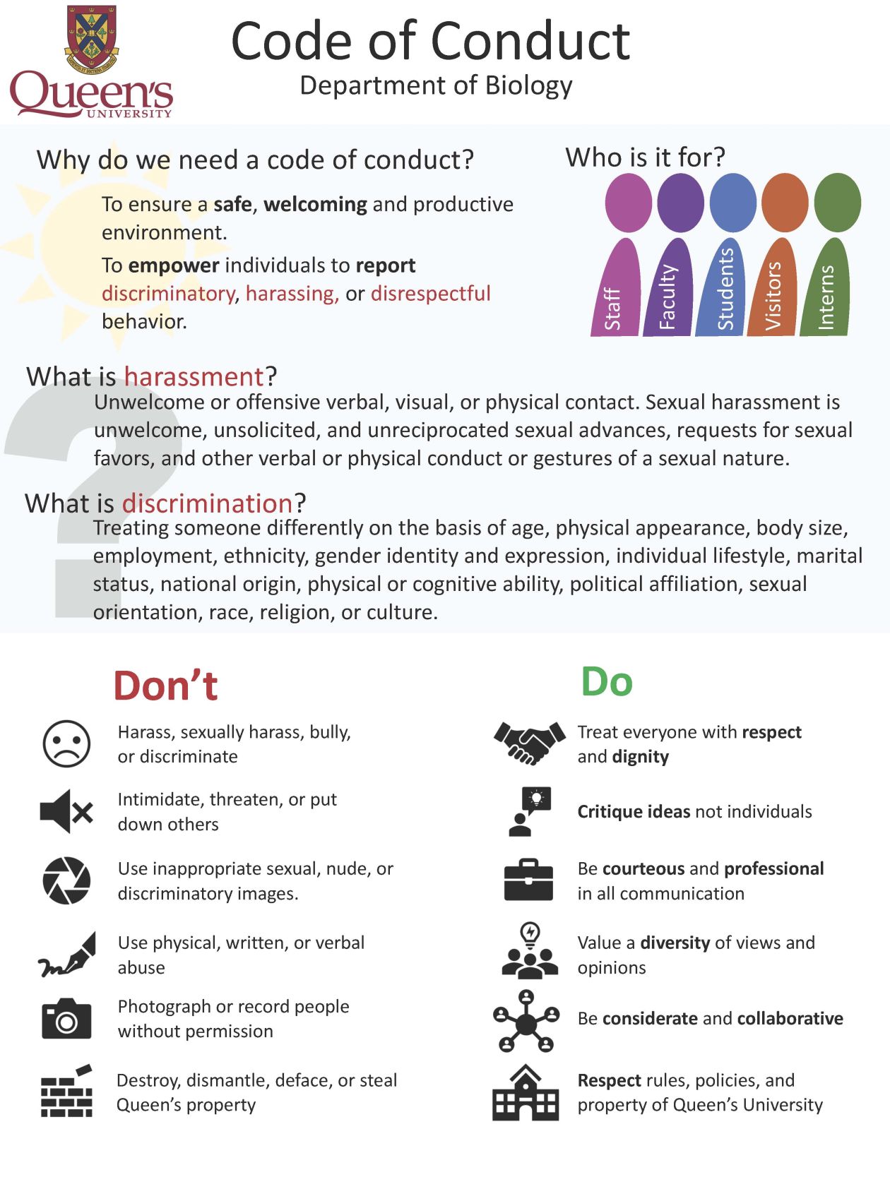 Equity, Diversity, and Inclusion | Department of Biology, Queen's University